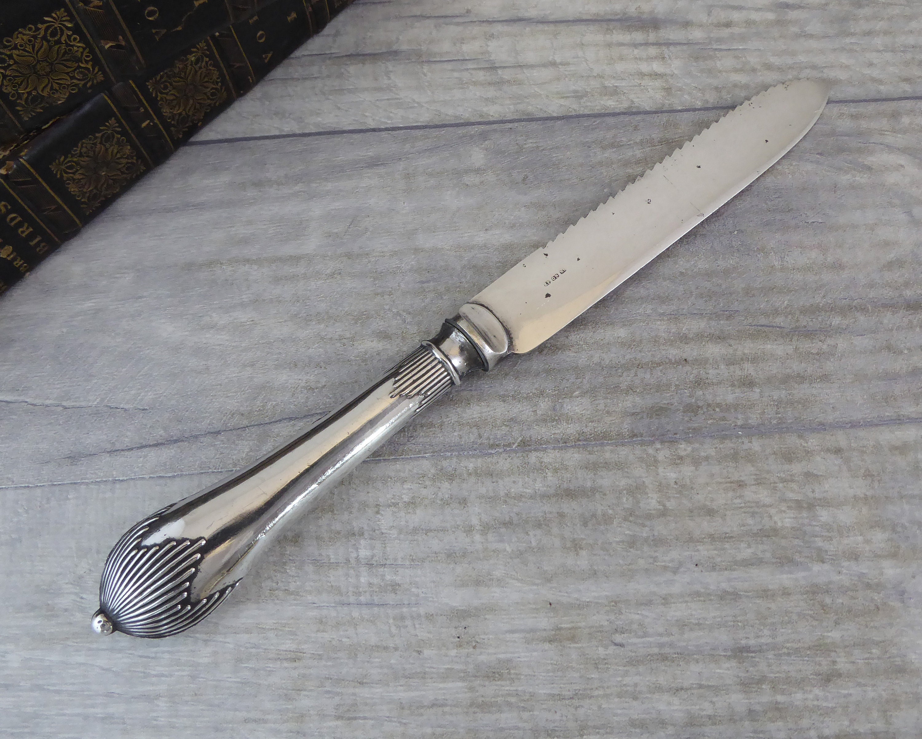 Edwardian EPNS Silver Plate Carving Knife With Etched - Etsy
