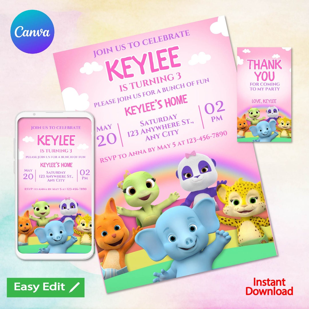 Word Party Invitation, Word Party Birthday,printable Invitation, Word ...