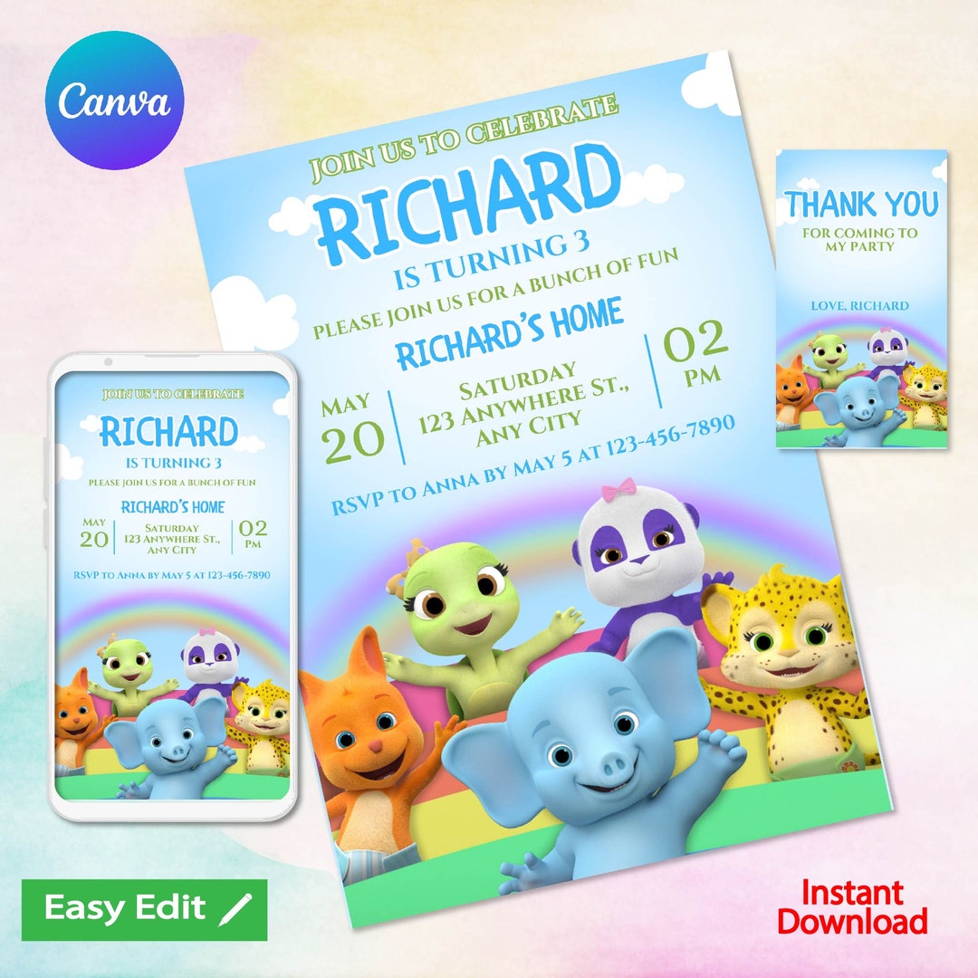 Word Party Invitation, Word Party Birthday,printable Invitation, Word ...