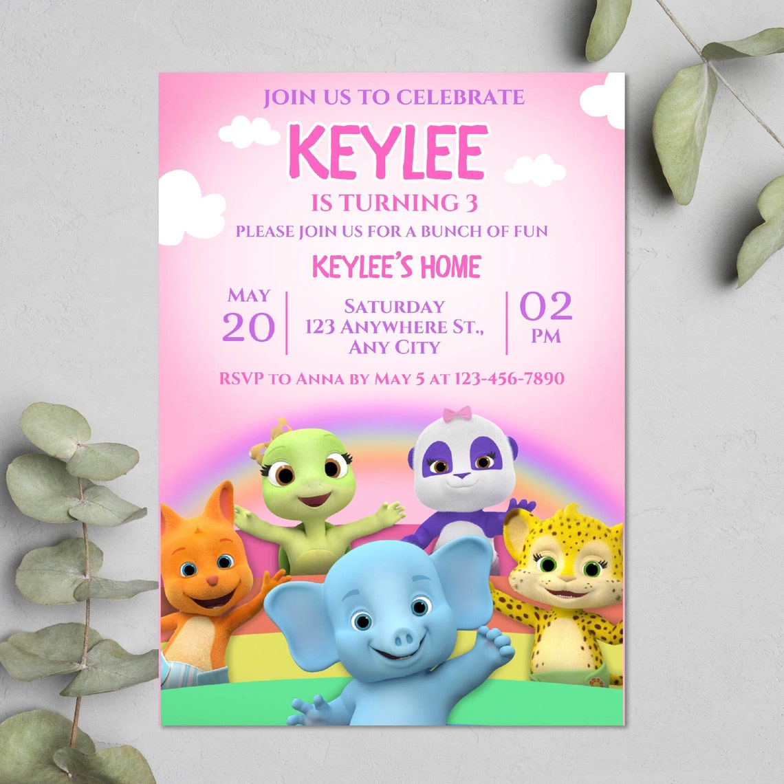 Word Party Invitation, Word Party Birthday,printable Invitation, Word ...