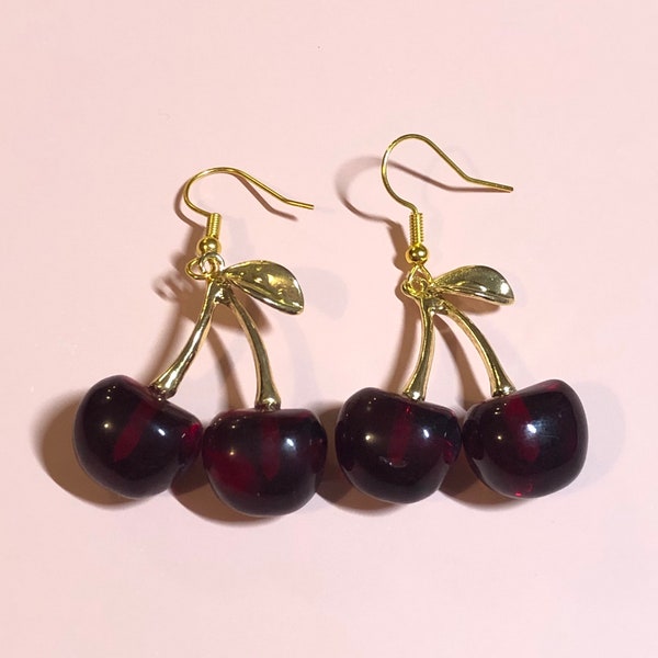 Cherry Earrings - Etsy