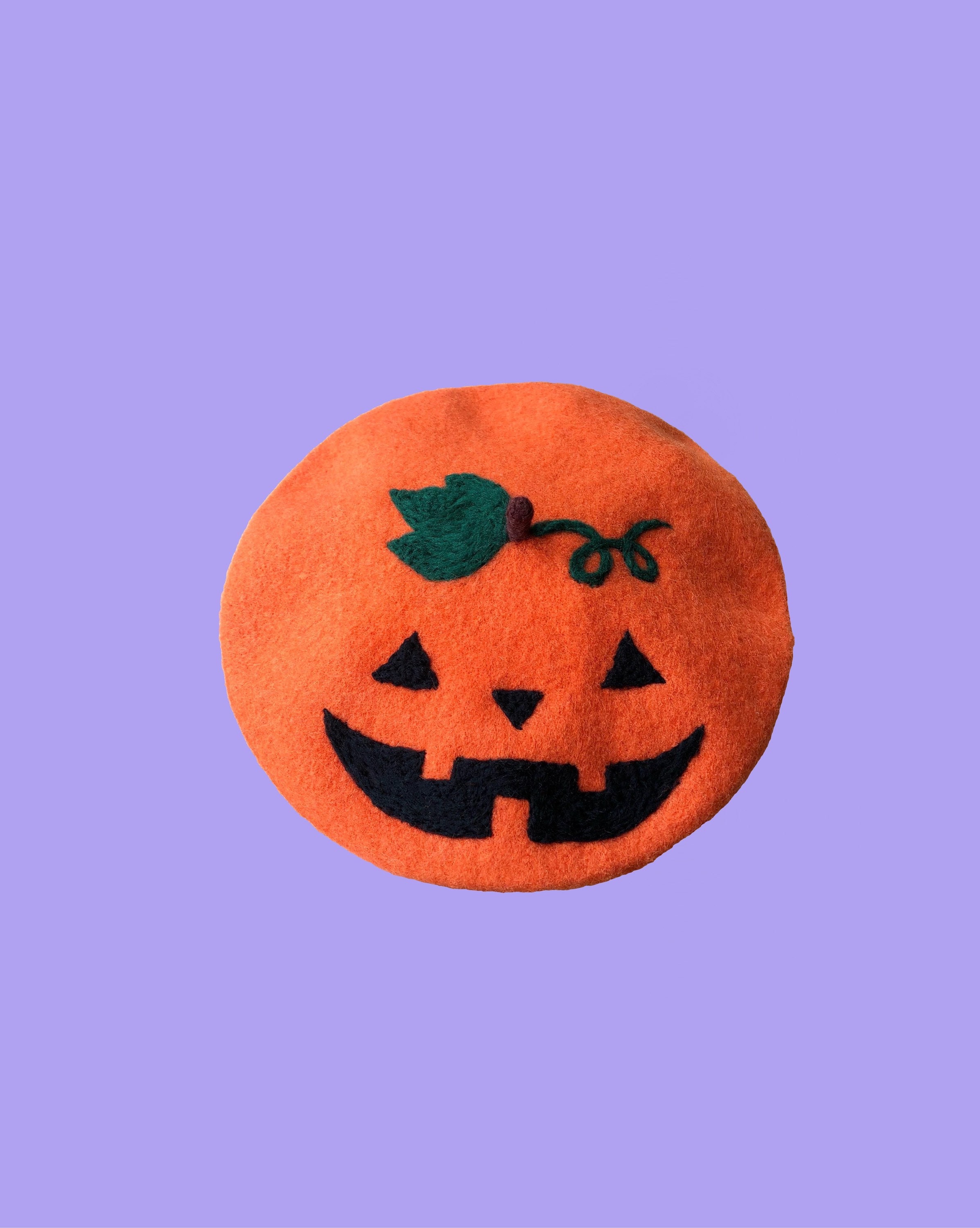 Pumpkin Beret, Pumpkin Hat, Halloween Hat, Halloween Gift, Handmade ...