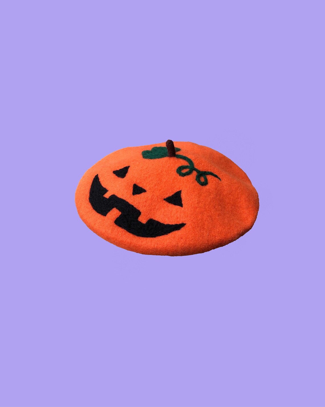 Pumpkin Beret, Pumpkin Hat, Halloween Hat, Halloween Gift, Handmade ...
