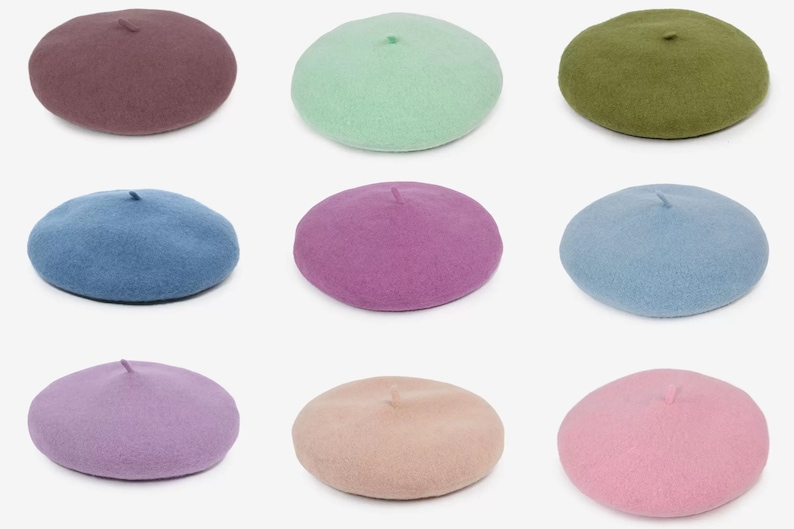 Kids Beret Hat, 100% Wool Beret Cap, Winter Hat, Beret for Kids ...