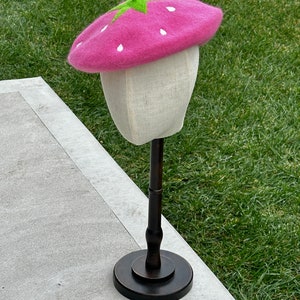 Pink Raspberry Beret, Wool Beret, French Beret, Beret for Women, Hat ...