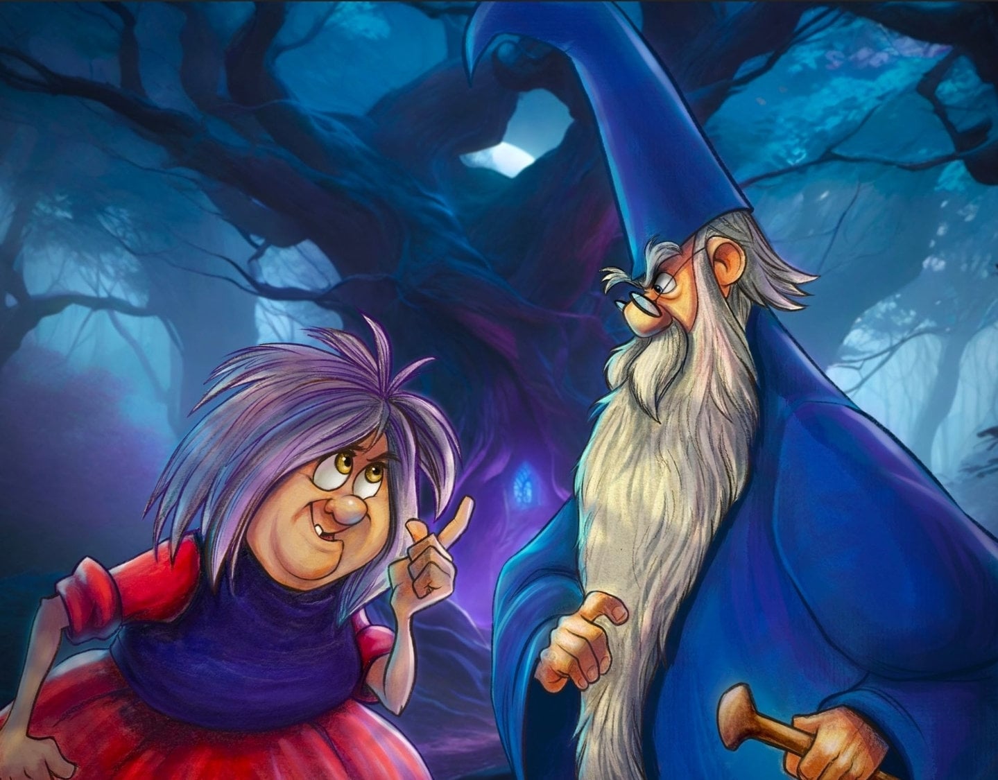 The Sword in the Stone Madam Mim & Merlin Lithograph by James C ...