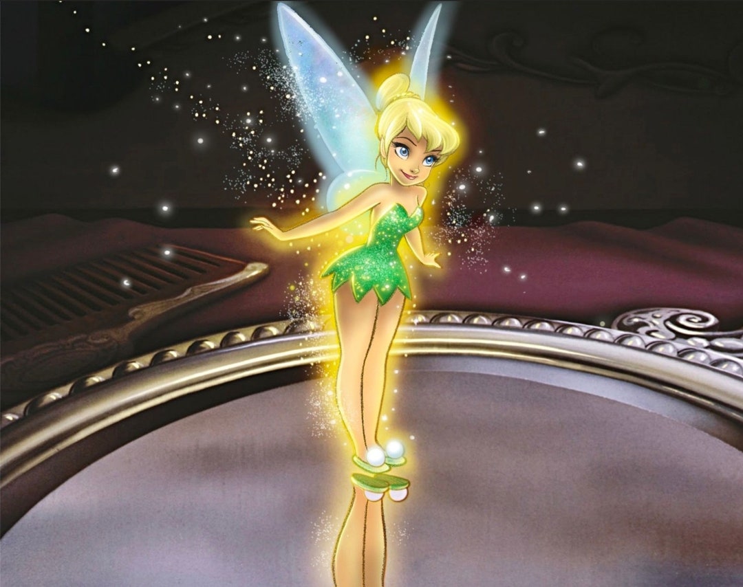 Peter Pan 'tiny Trouble' Tinker Bell Lithograph by - Etsy