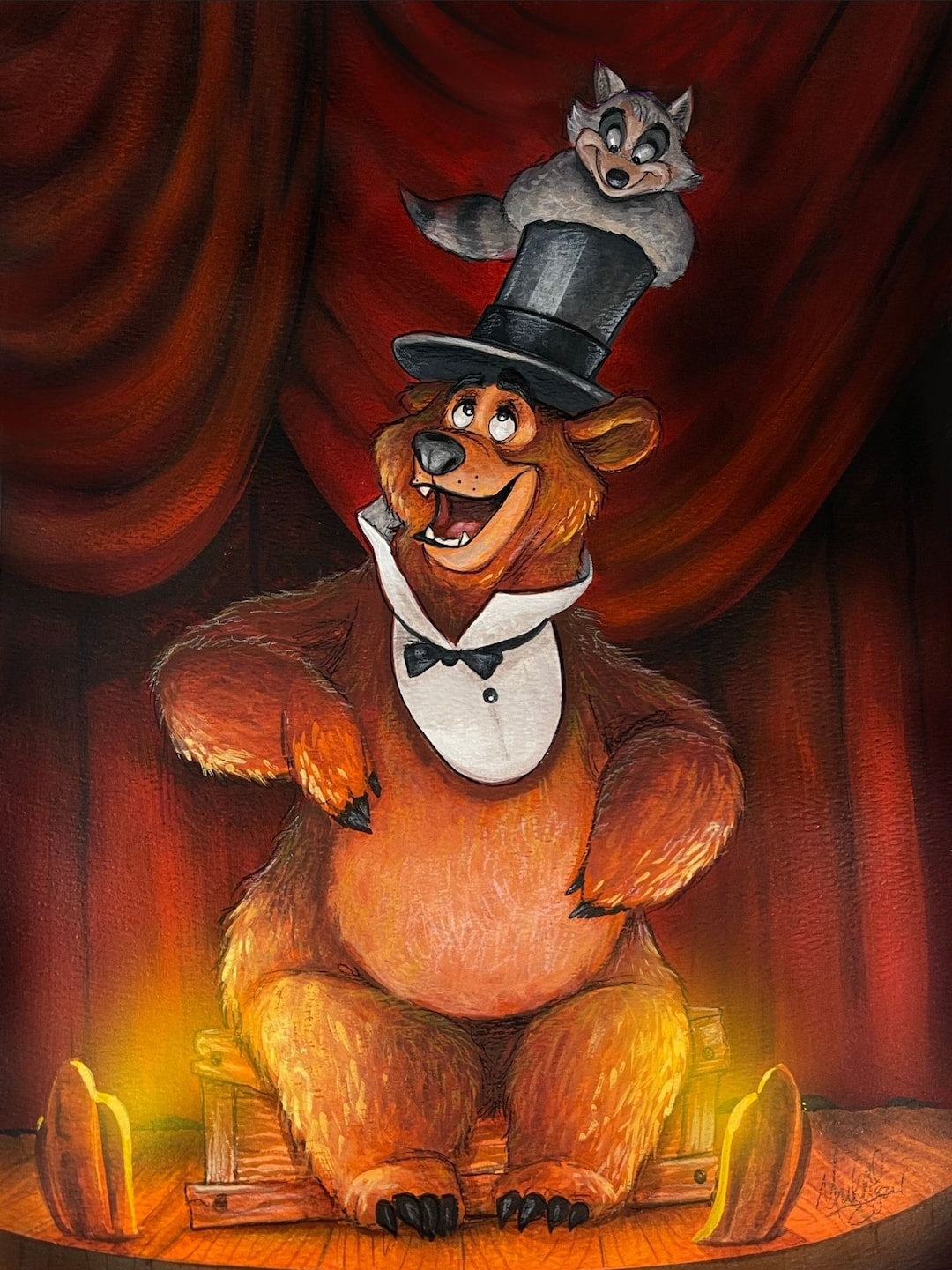 Country Bear Jamboree Henry walt Disney World: Magic Kingdom Lithograph ...