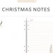 Christmas Winter Dot and Line Note Printable Digital Writing - Etsy