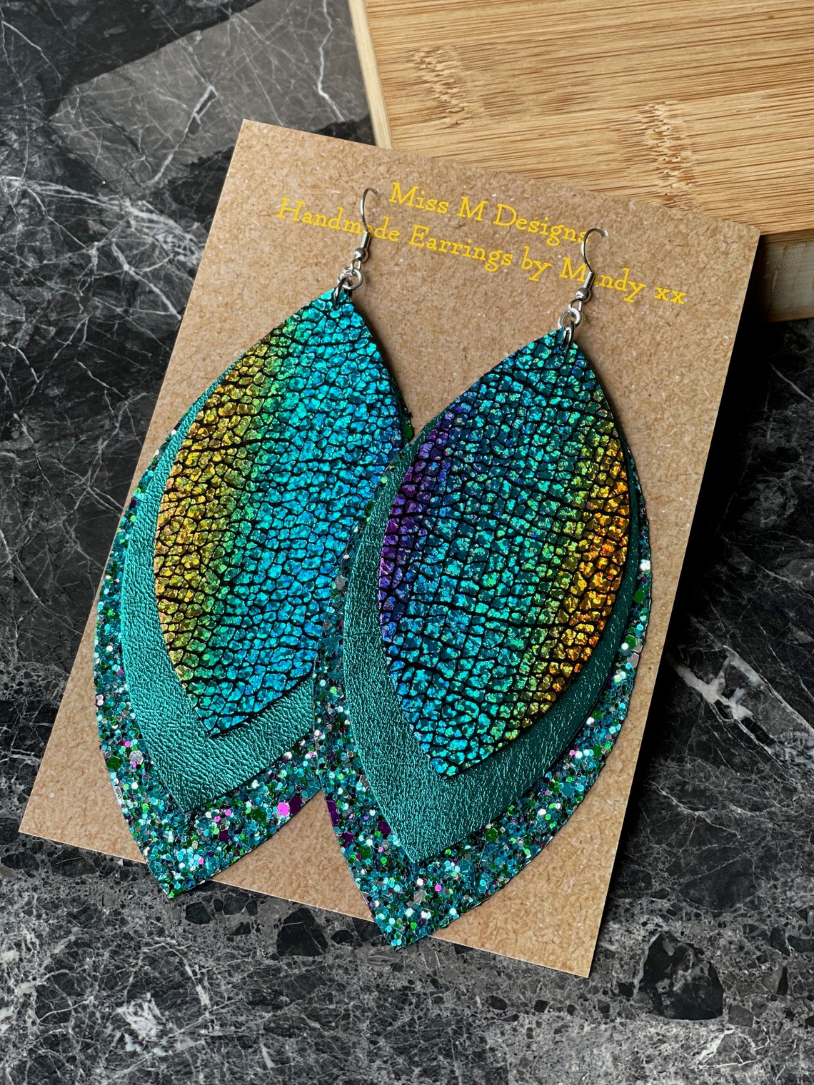 Marina Earrings - Turquoise, Emerald Pretty, Statement, Chandelier ...