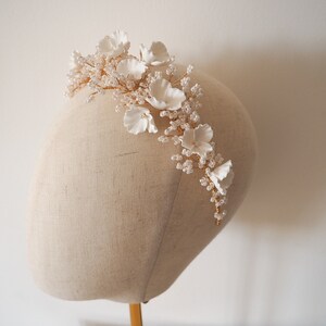 FREYA | Floral Crown, Clay Flower Crown, Bridal Crown - Etsy