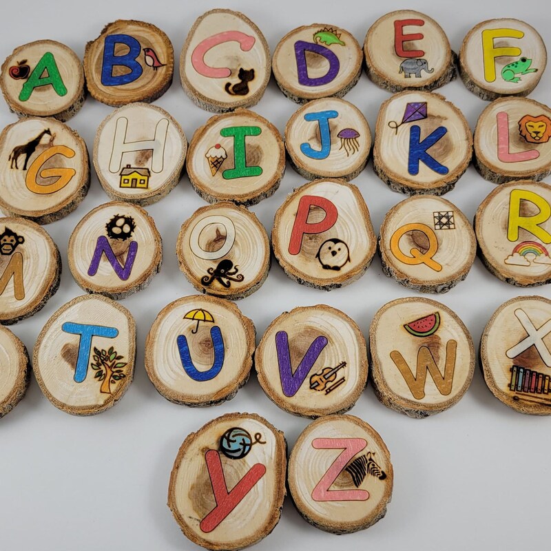 Alphabet Magnets - Etsy