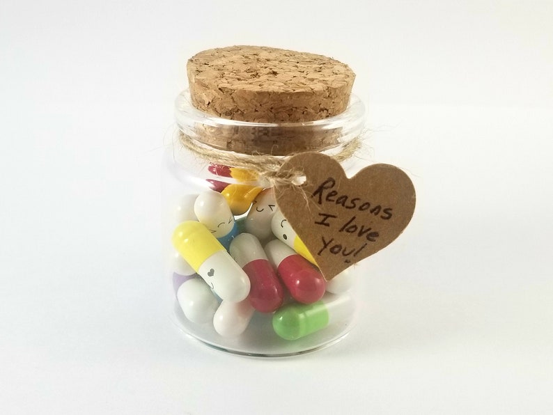 Love Pills: Message in a Bottle - Romantic Capsule Notes Gift - Etsy