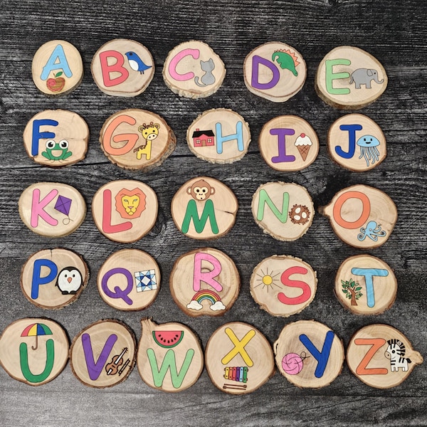 Alphabet Magnets - Etsy