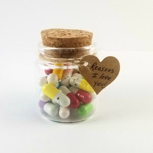 Love Pills: Message in a Bottle - Romantic Capsule Notes Gift - Etsy