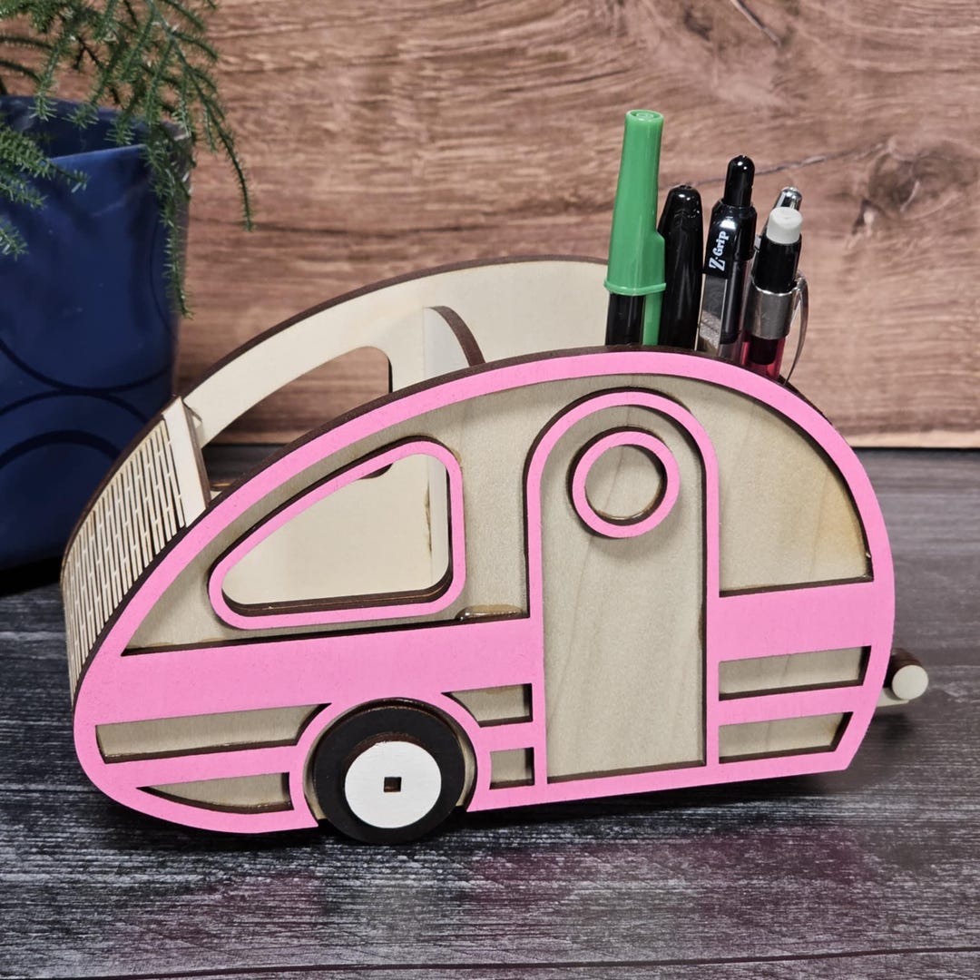 Retro Wood Camper Organizer: Handmade Desk & RV Decor - Etsy