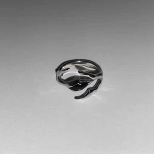 Punk Red Gem Gothic Rings, Hippie Chunky Irregular Y2k Stackable Ring ...
