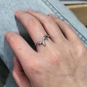 Cross Punk Y2k Rings, Silver Adjustable Open Gothic Rings, Vintage ...