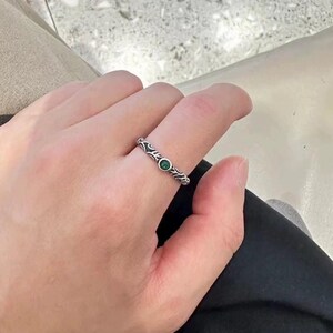 Cross Punk Y2k Rings, Silver Adjustable Open Gothic Rings, Vintage ...