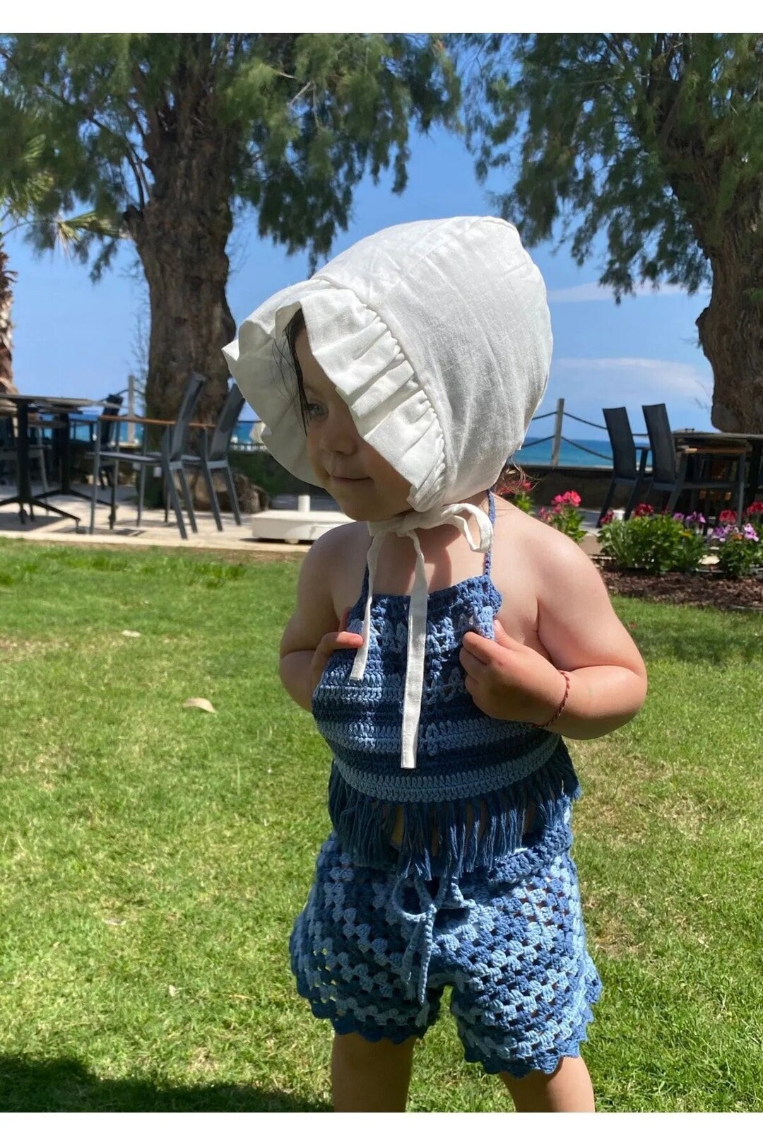 Organic Cotton Fabric I Natural Fabric Baby Bonnet I Girl Beanie I ...