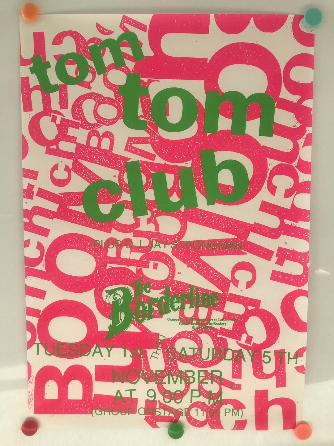 Vintage 1988 Tom Tom Club Poster - Etsy