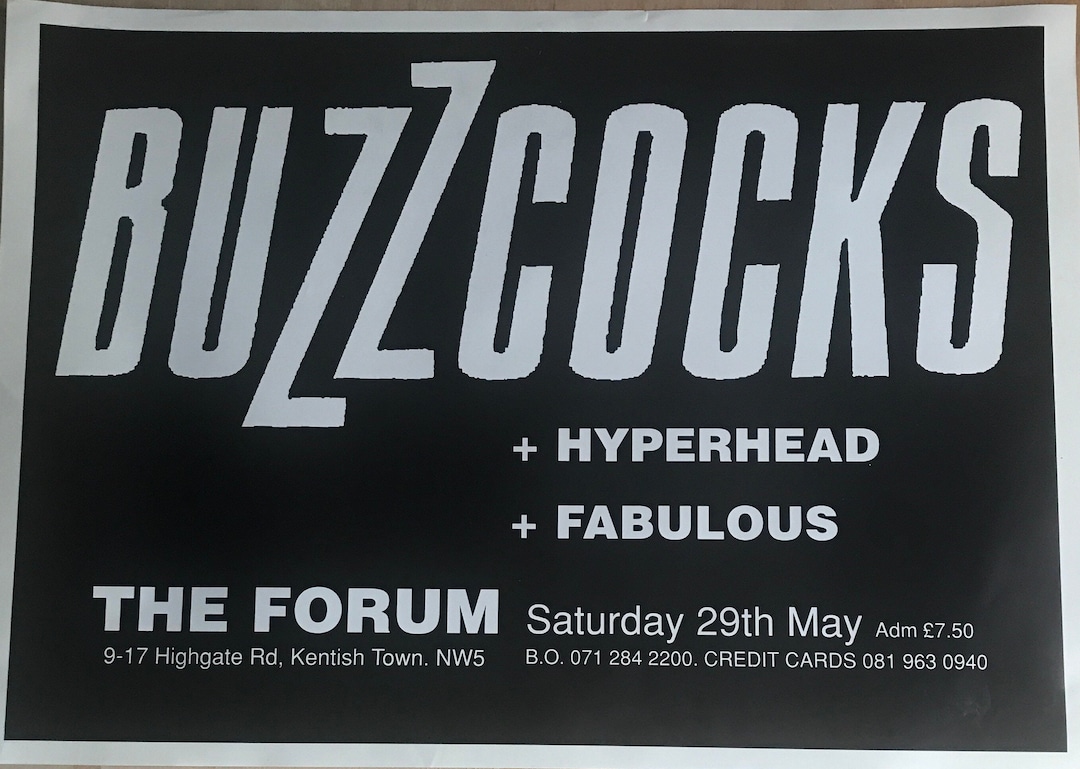 Rare Original Buzzcocks Poster - Etsy