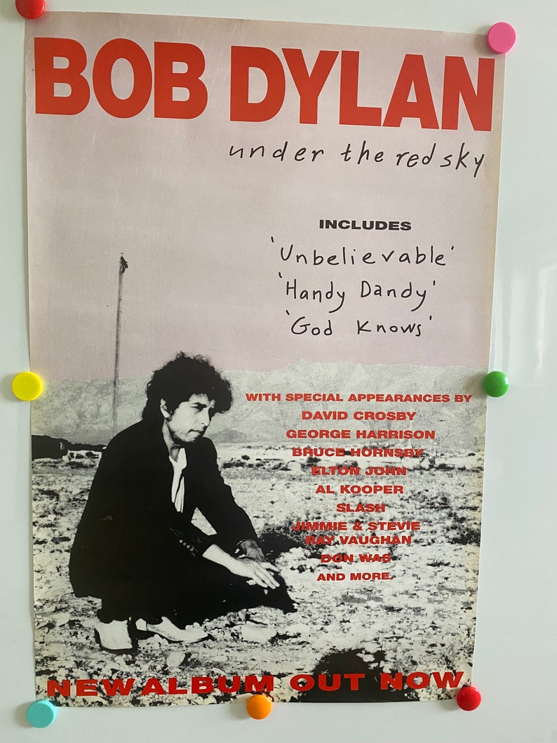 Original 1990 Bob Dylan Poster - Etsy