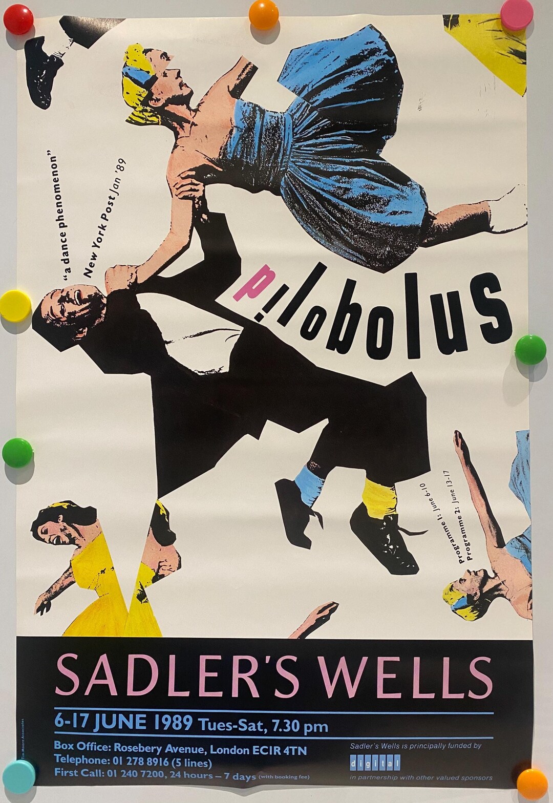 Original 1989 Pilobolus Dance Poster - Etsy