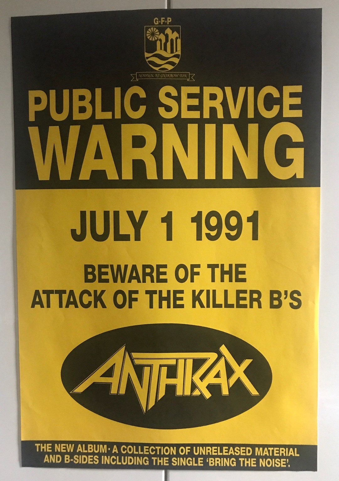 Anthrax Promo Poster Vintage Original - Etsy
