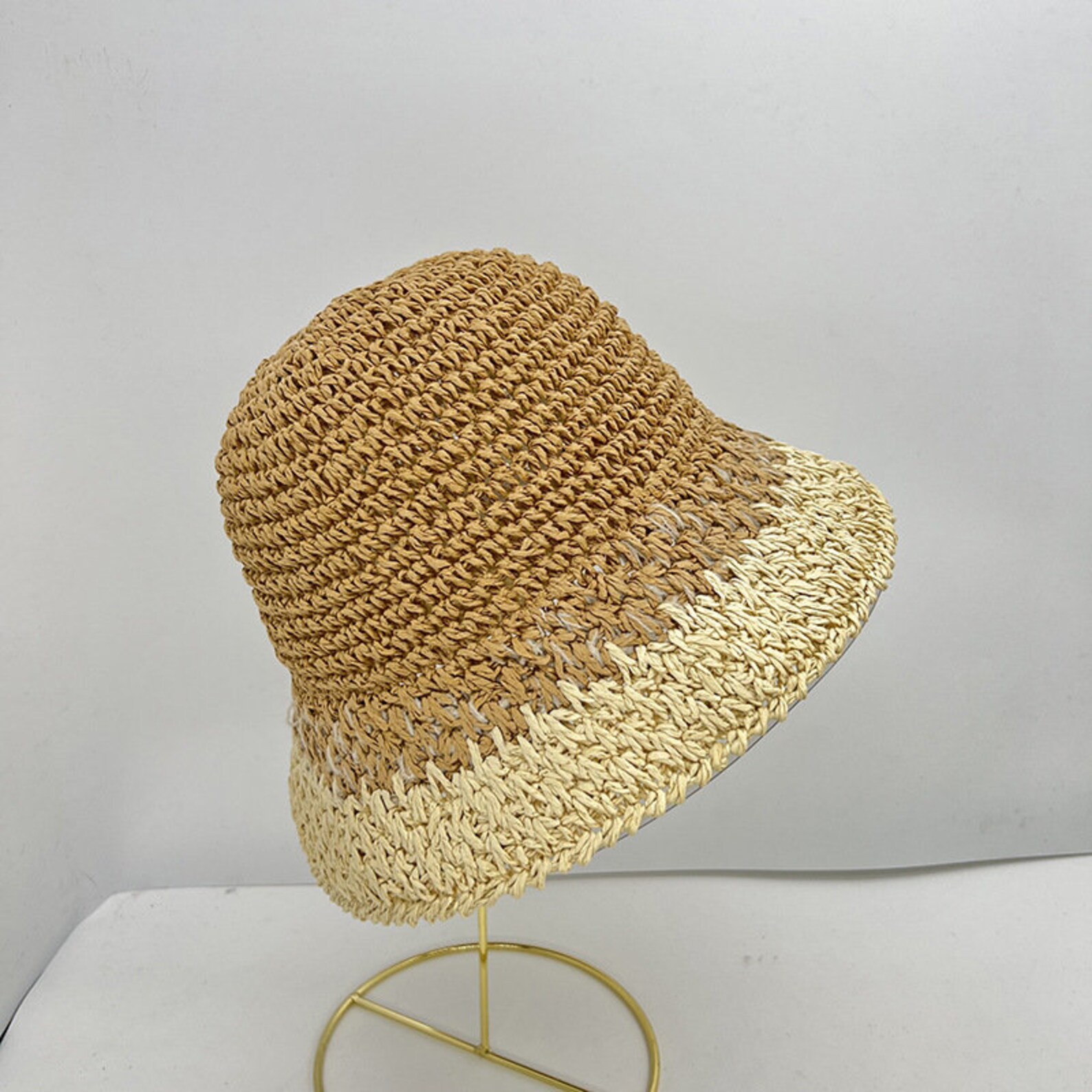 Straw Bucket Hat Handmade Straw Hat Woven Straw Hat - Etsy