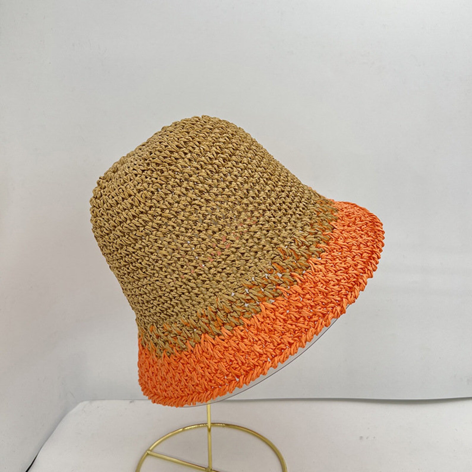 Straw Bucket Hat Handmade Straw Hat Woven Straw Hat - Etsy