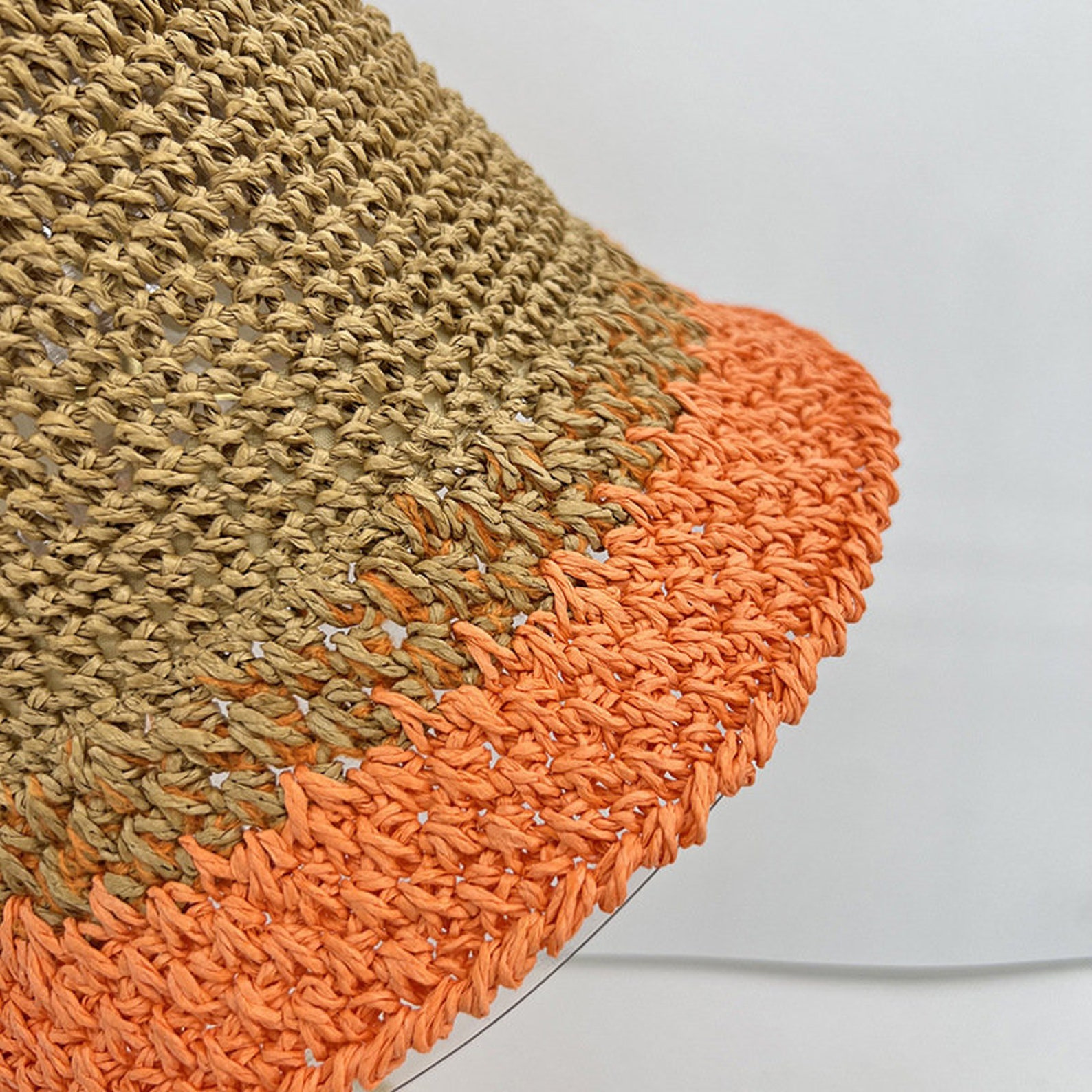 Straw Bucket Hat Handmade Straw Hat Woven Straw Hat - Etsy