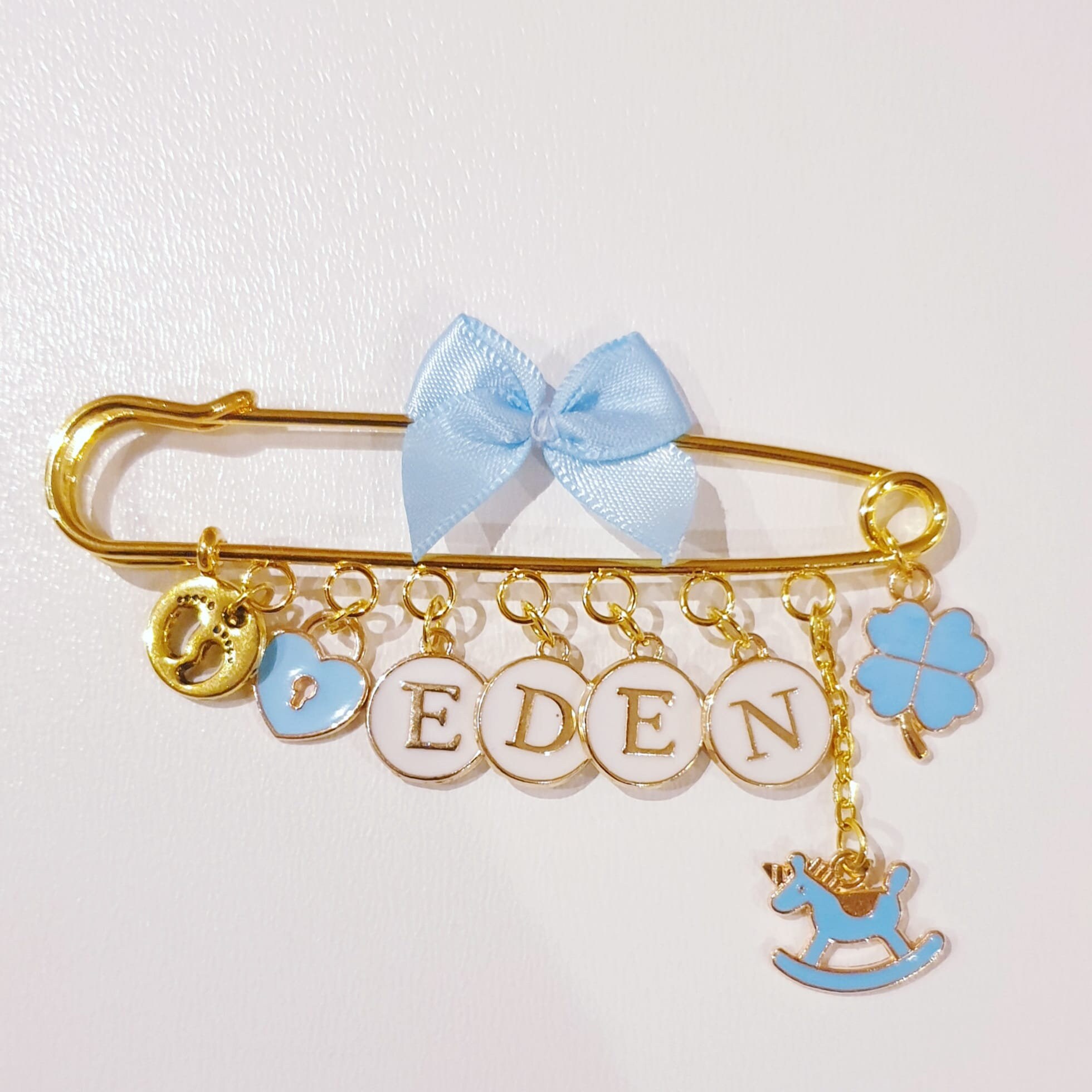 Broche garçon personnalisée haute qualité avec prénom de votre choix ...