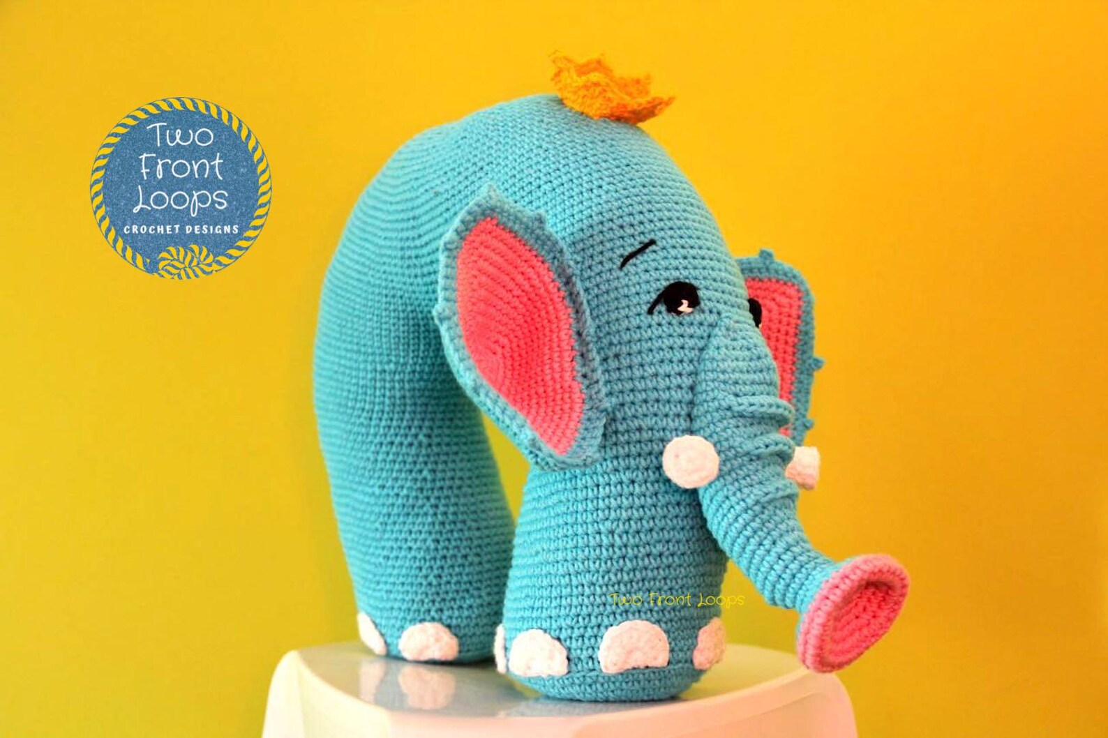Elephant Travel Animal Pillow Crochet Pattern PDF Neck Support Kids - Etsy