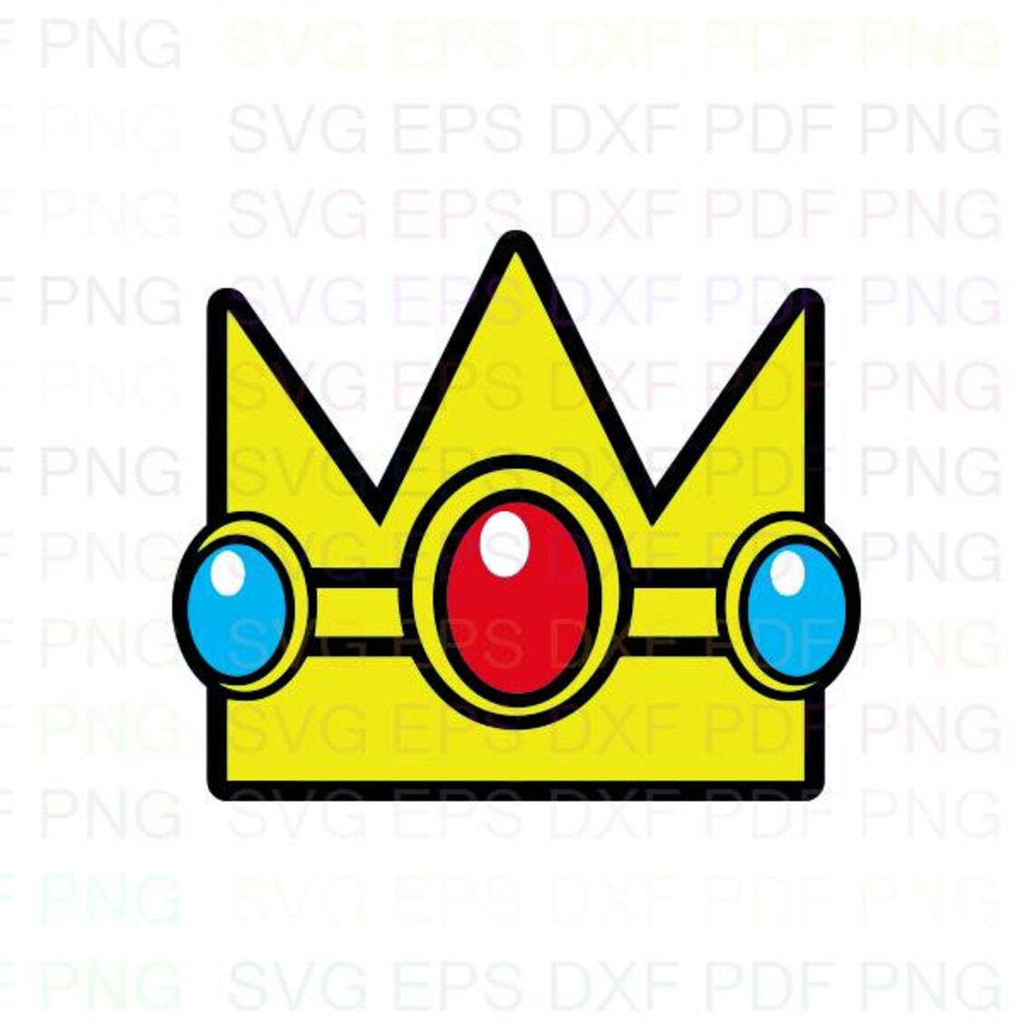 Princess Peach Crown Printable