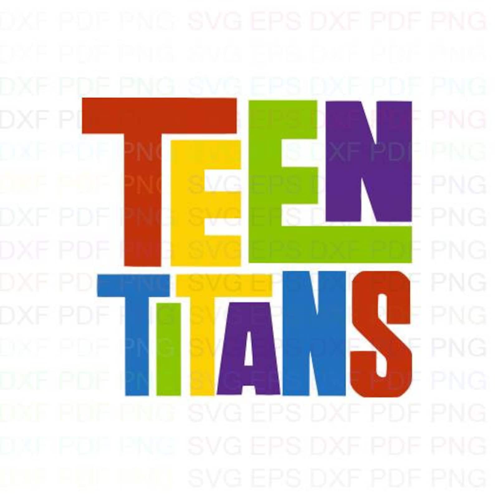 Teen Titans Logo Svg Dxf Eps Pdf Png Cricut Cutting file | Etsy