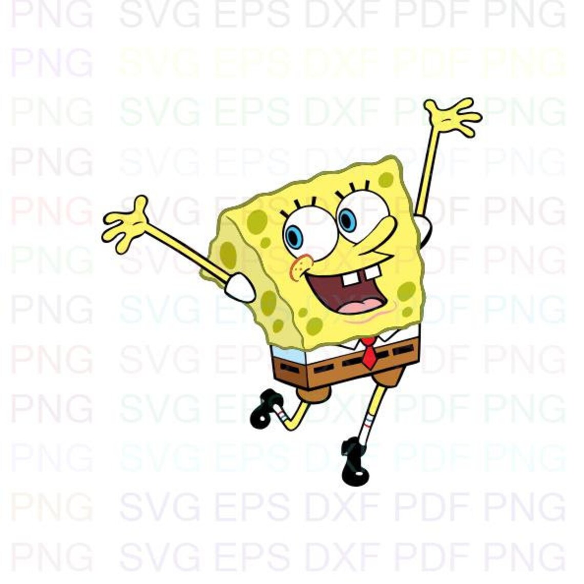 Spongebob Squarepants 6 Svg Dxf Eps Pdf Png Cricut Cutting | Etsy
