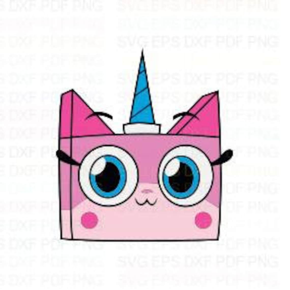 Unikitty Face Svg Dxf Eps Pdf Png Cricut Cutting file | Etsy