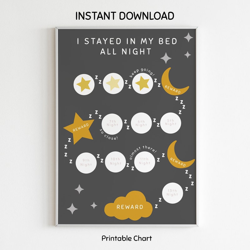 Stay in Bed Chart - Etsy