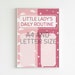 Daily Routine Printable Little Lady Morning and Evening Routine Bed ...