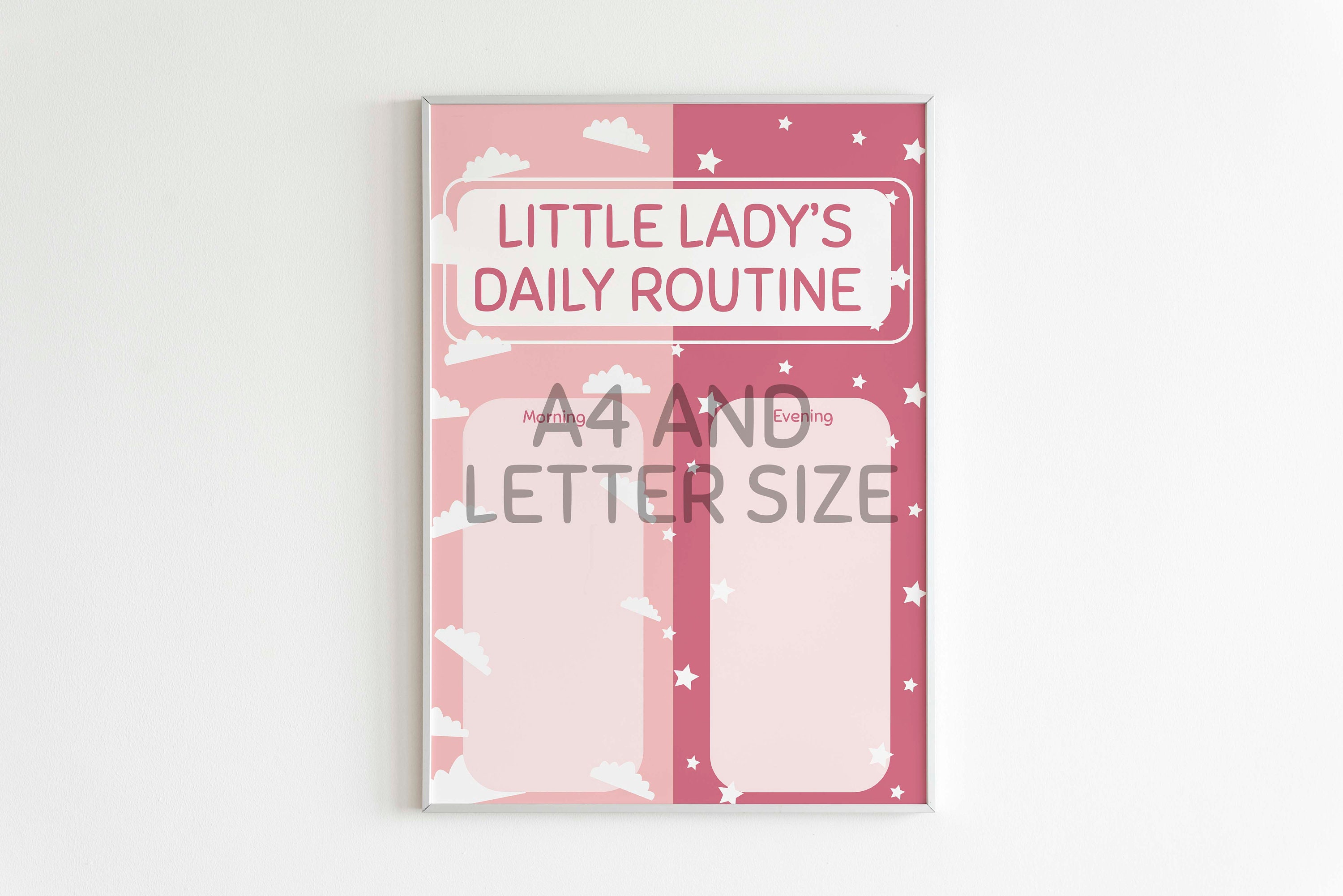 Daily Routine Printable Little Lady Morning and Evening Routine Bed ...