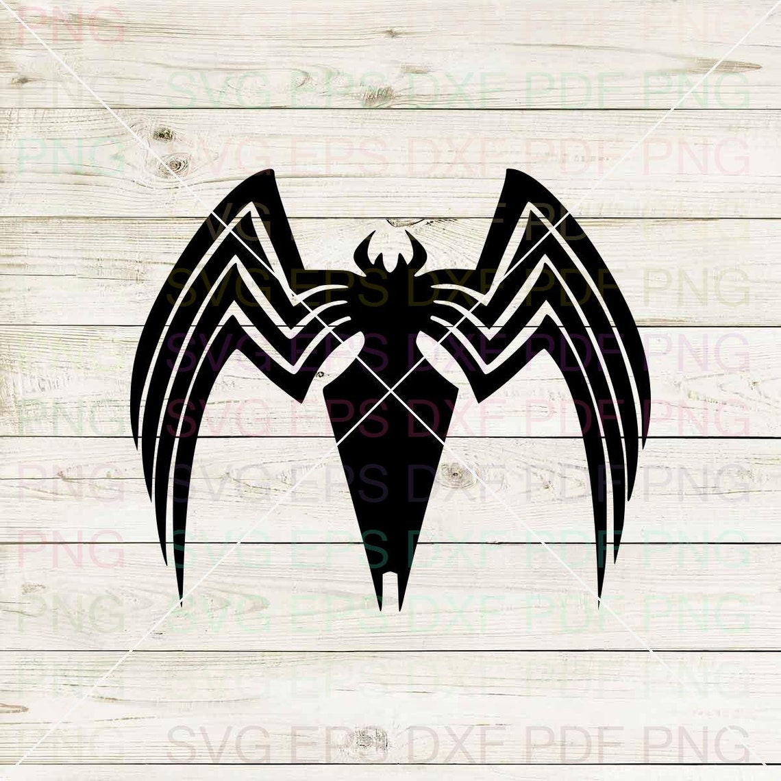 Venom Silhouette 022 Svg Dxf Eps Pdf Png Cricut Cutting Etsy