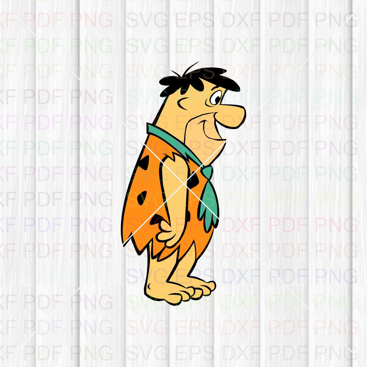 Cricut Clipart Vector Fred Flintstone The Flintstones 2 Svg Dxf Eps Pdf ...