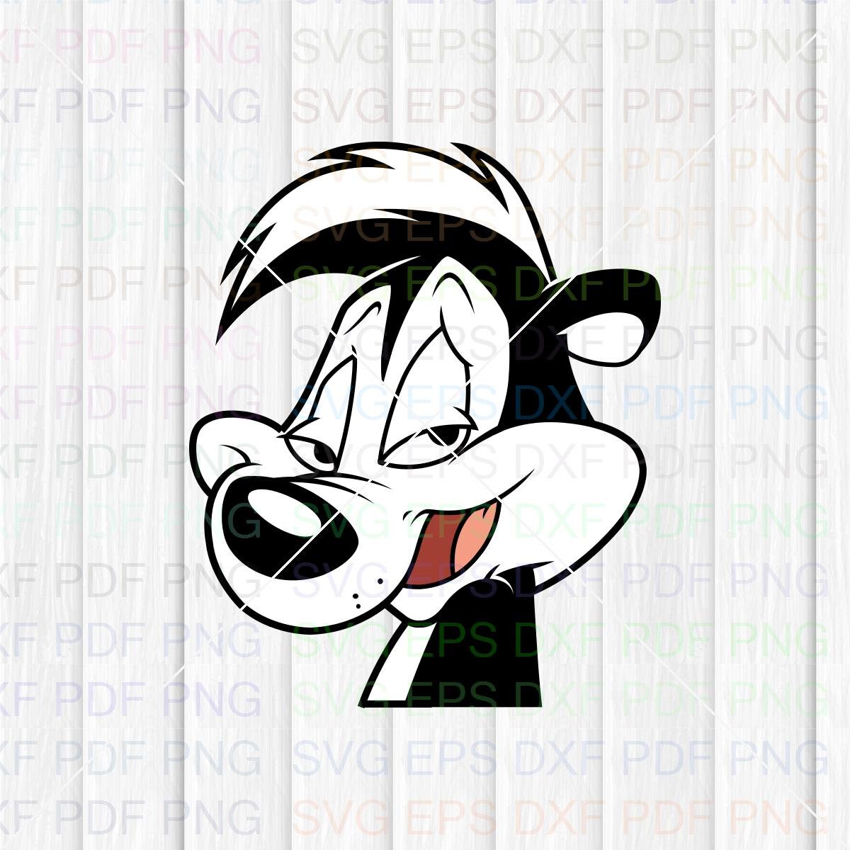 Pepe Le Pew 002 Svg Dxf Eps Pdf Png Cricut Cutting File - Etsy