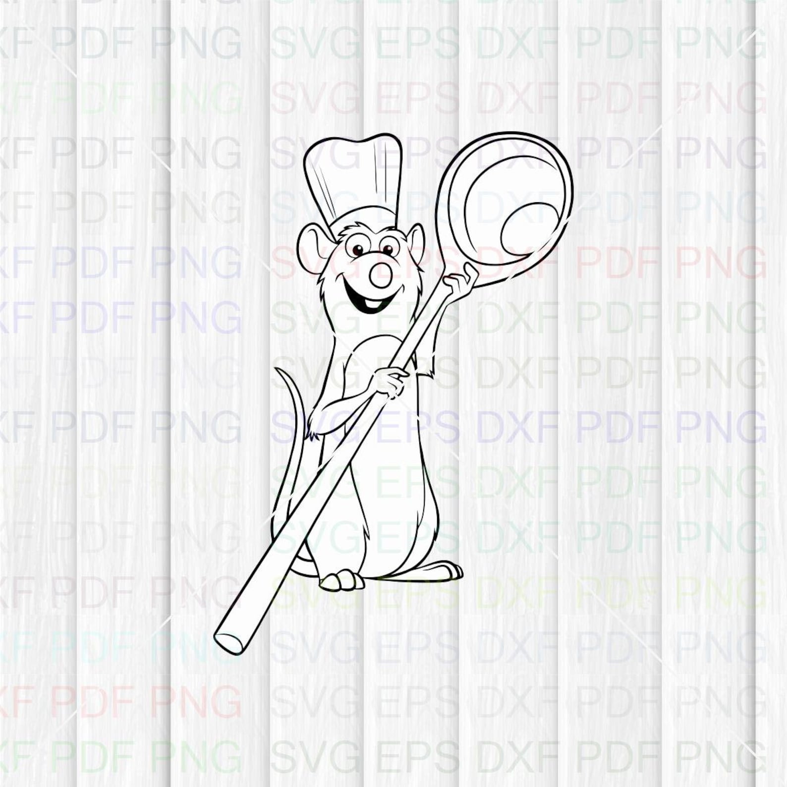 Remy Ratatouille 004 Svg Dxf Eps Pdf Png Cricut Cutting - Etsy Canada