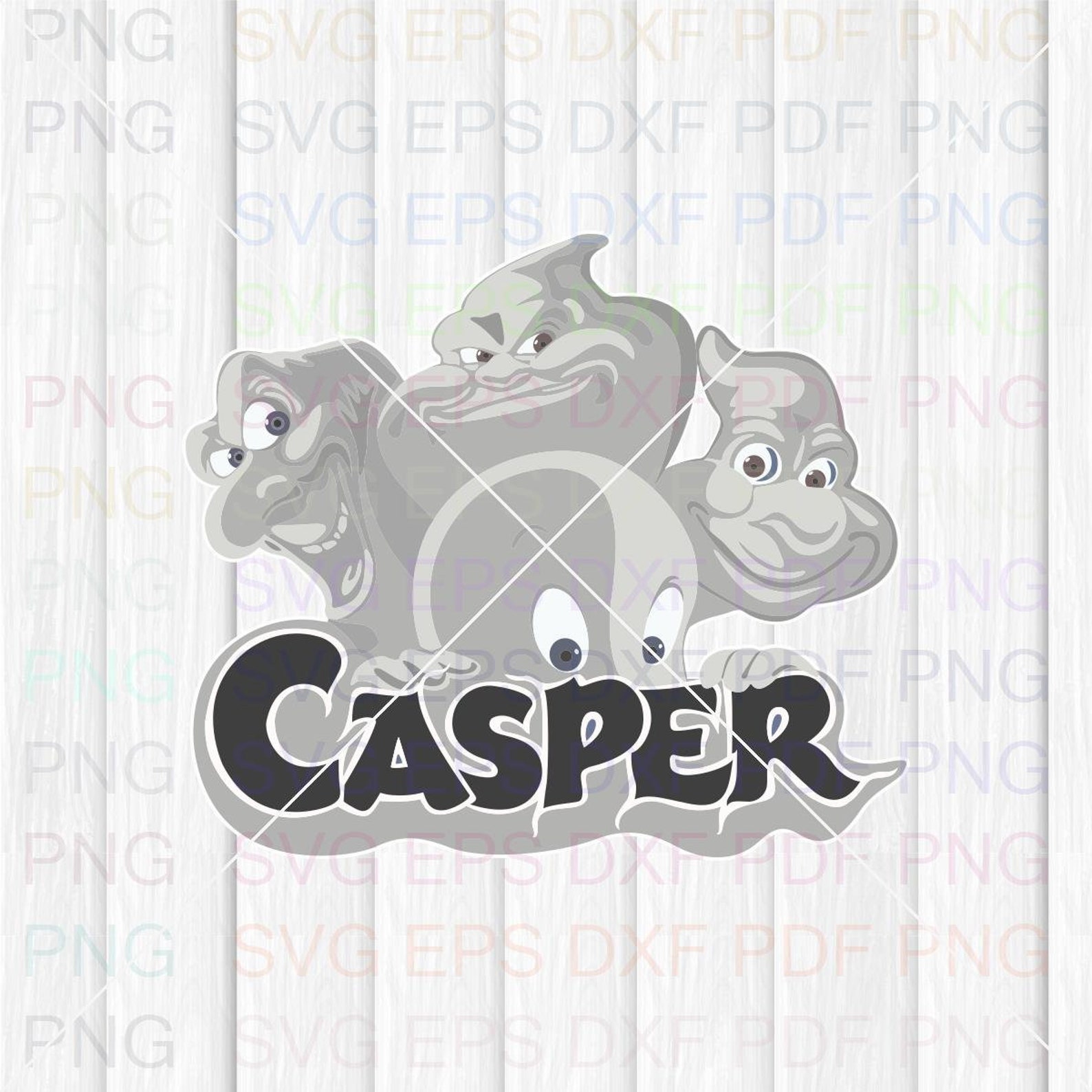 Casper 002 Svg Dxf Eps Pdf Png Cricut Cutting File Vector | Etsy
