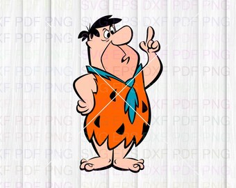 Fred Flintstone Svg - Etsy Australia