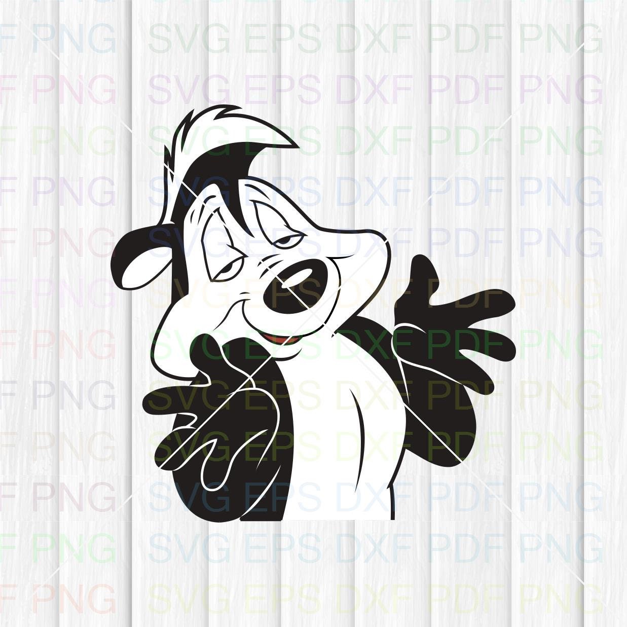 Pepe Le Pew 016 Svg Dxf Eps Pdf Png Cricut Cutting File | Etsy