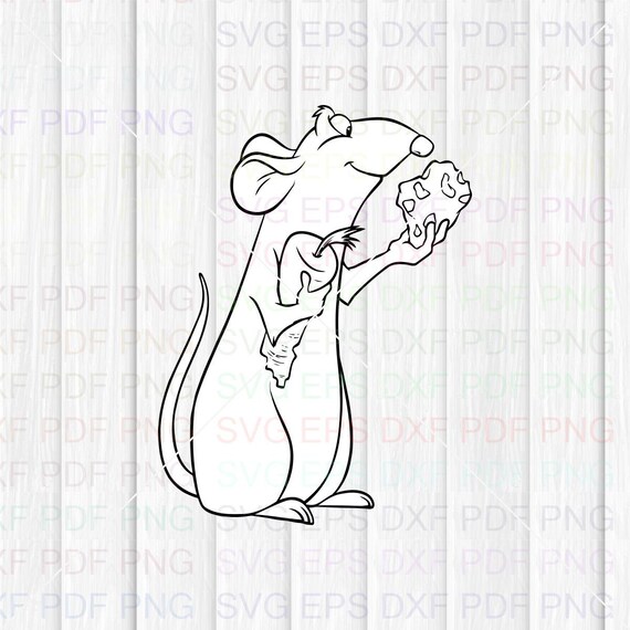 Scrapbooking Vector Clipart Cricut Remy Ratatouille 004 Svg Dxf Eps Pdf ...