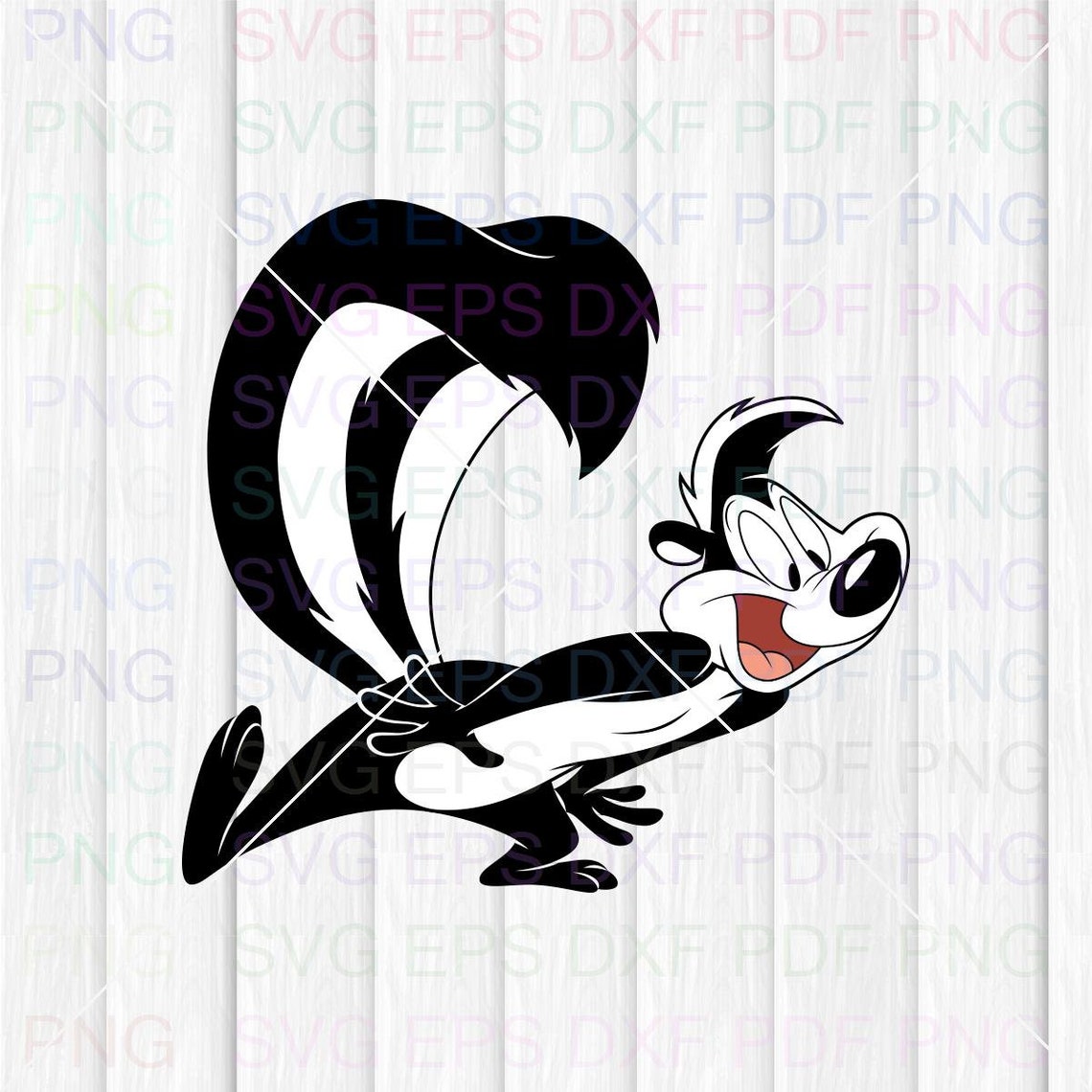 Pepe Le Pew 013 Svg Dxf Eps Pdf Png Cricut Cutting File - Etsy Hong Kong
